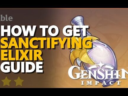 Cómo utilizar el Elixir Santificante en Genshin Impact