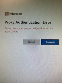 Error de autenticación del servidor proxy 2606 en OneDrive [Fix]
