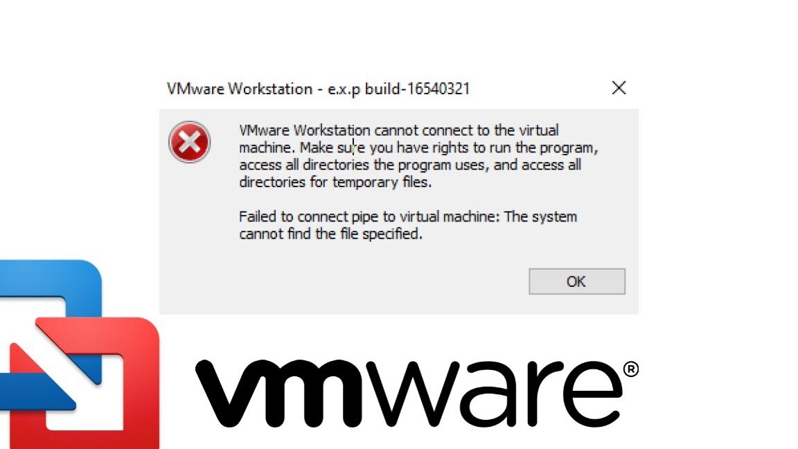 No se pudo conectar la tubería a la máquina virtual Error de VMware Workstation