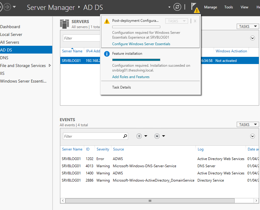Cómo instalar y configurar Windows Server Essentials Experience