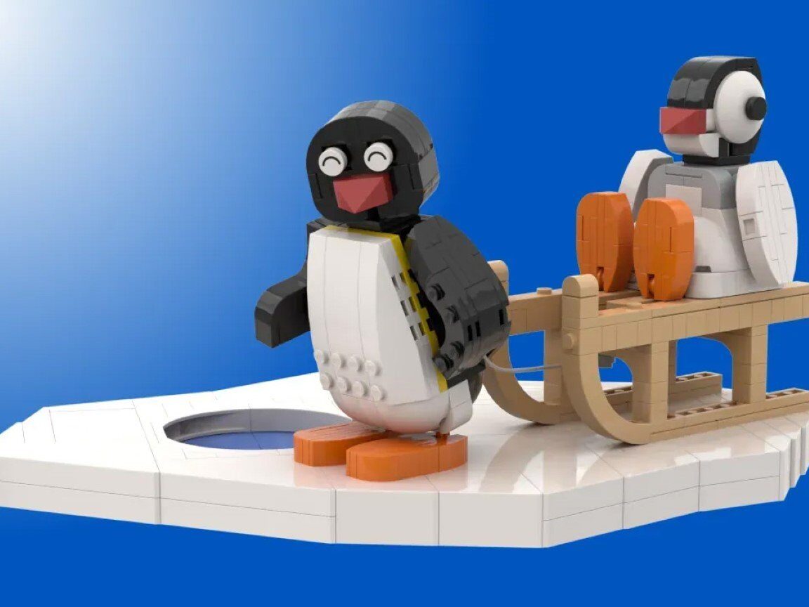 Este conjunto de Pingu LEGO captura la esencia de nuestra infancia