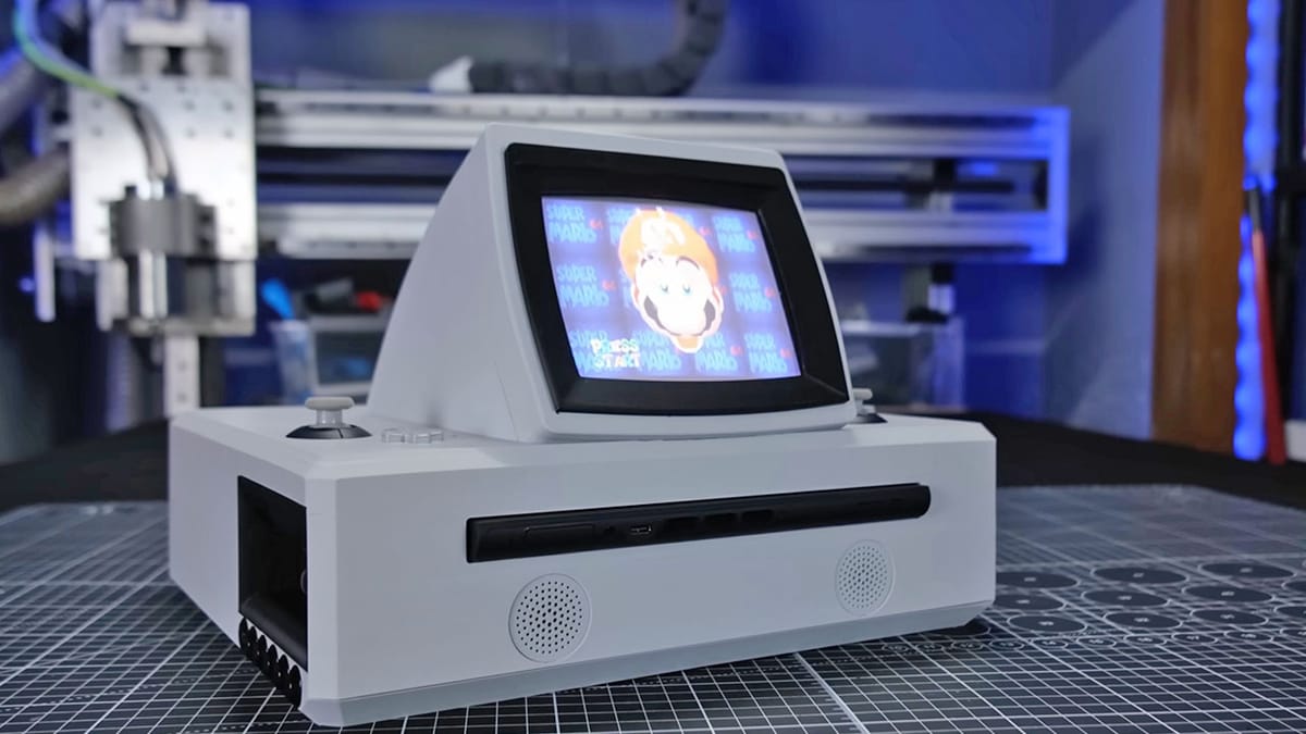 El jugador crea una base CRT portátil para Switch 2 con controles ...